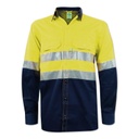 Titan Premium Navy/Yellow Reflective Mining Shirt from FTS Safety